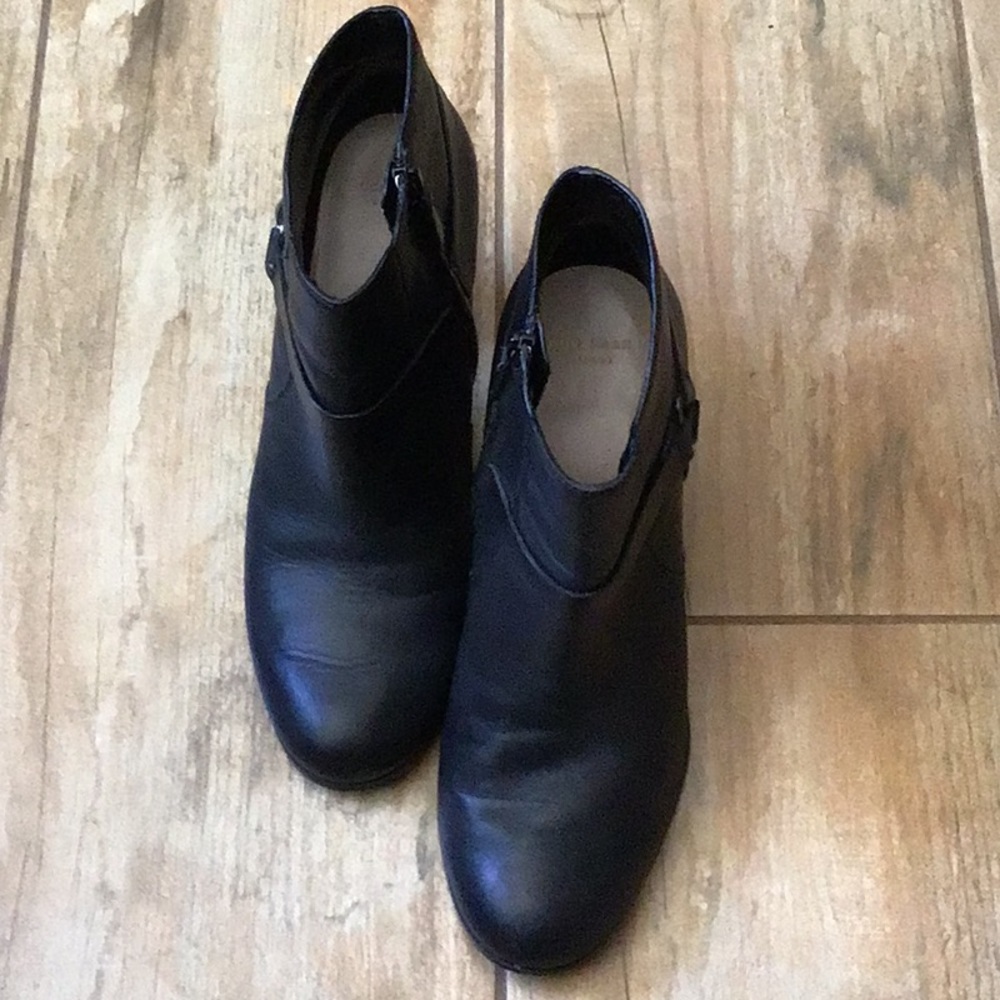 Cole Hahn Leather 3” Heel Ankle Boots - Gem